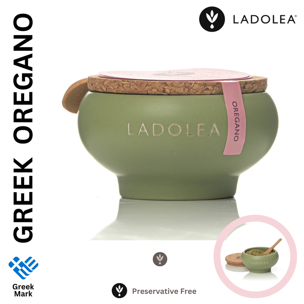Ladolea Greek Oregano in a Ceramic Pot, 15g – Agora Products