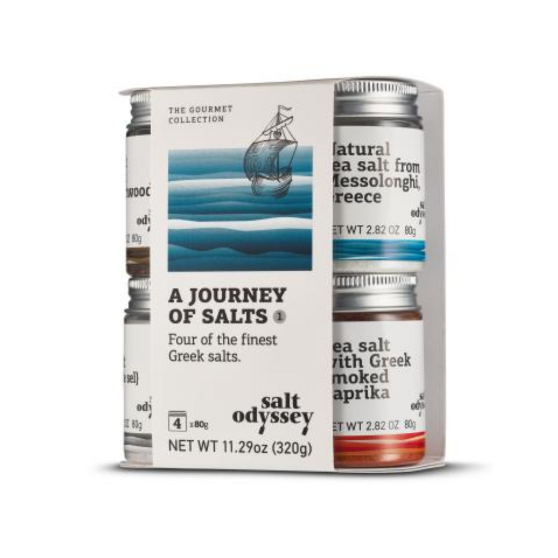 Salt Odyssey A Journey Of Salts - Four Of The Finest Greek Salts, 4 x ...